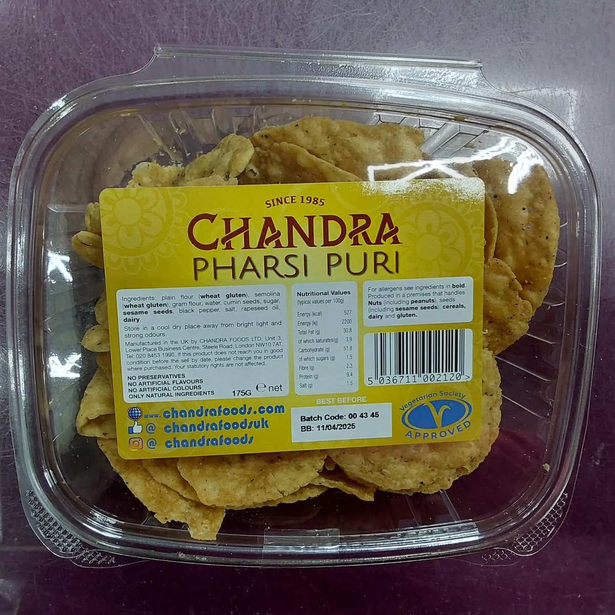 Chandra pharsi puri 175g – A to Z Grocers