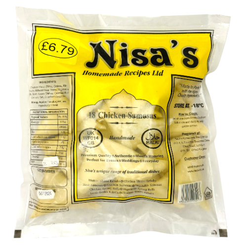 Nisa's Frozen Chicken Samosas – A to Z Grocers