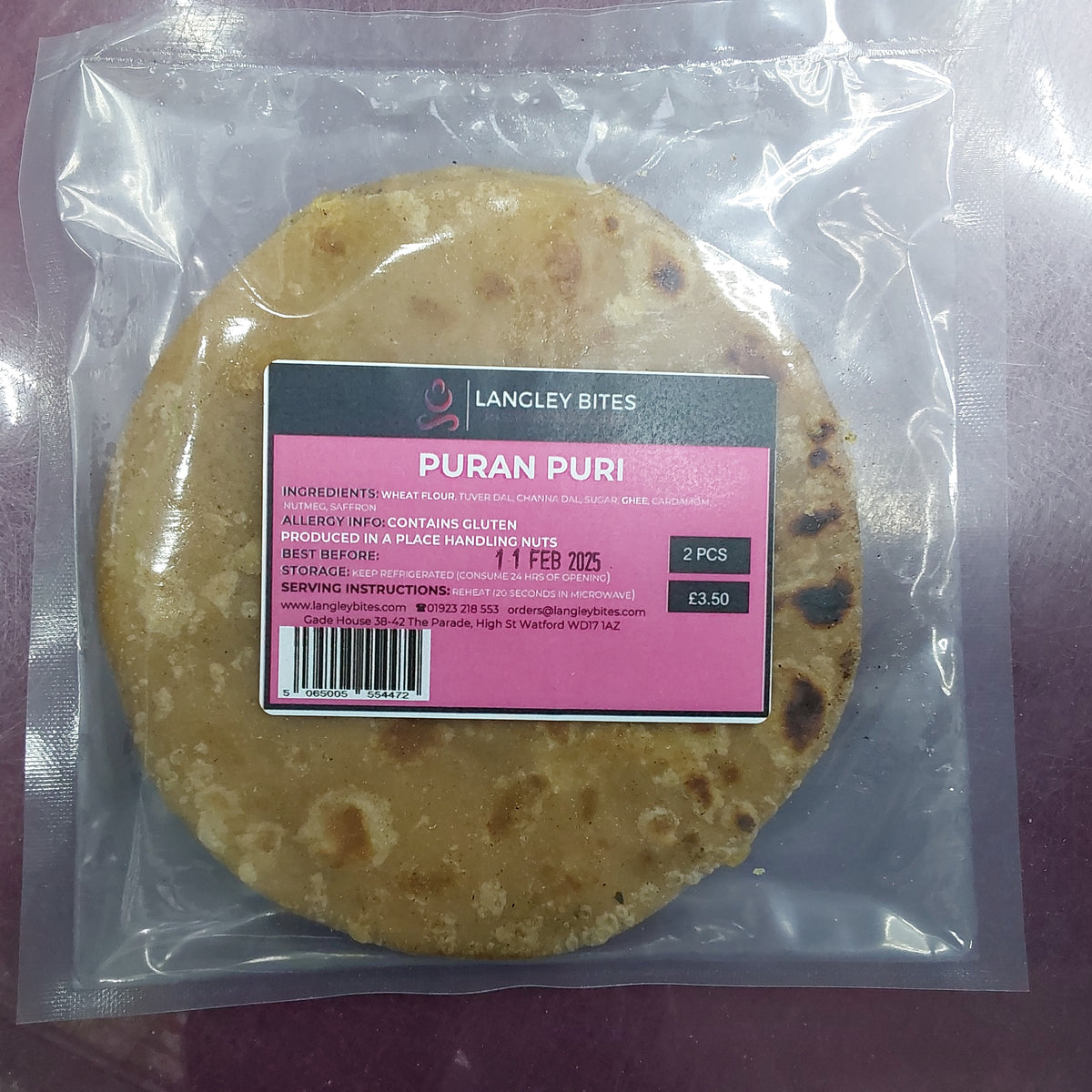 Langley bites puran puri 2pcs – A to Z Grocers